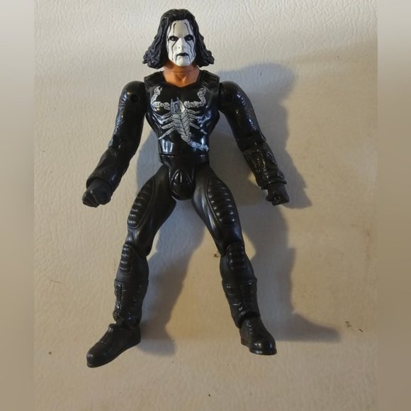 Toys | Wcw Sting Slam N Crunch Loose 65 Wrestling Action Figure Toy Biz | Poshmark